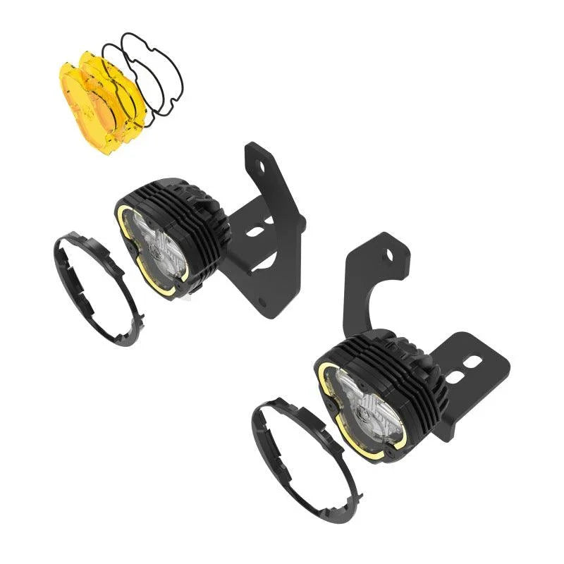 KC HiLiTES FLEX ERA 3 Dual Mode SAE Fog Lights - 2018+ Wrangler JL (w ...