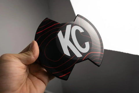 KC HiLITES 6" SlimLite LED Cover Topo Overlays - Universal – StickerFab