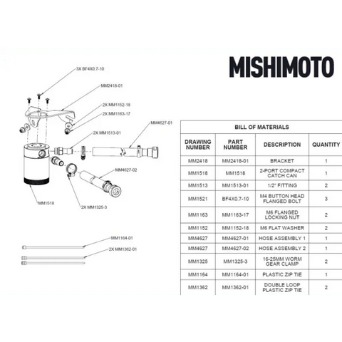 Mishimoto Baffled Oil Catch Can Kit - 2021+ Bronco 2.3L – StickerFab