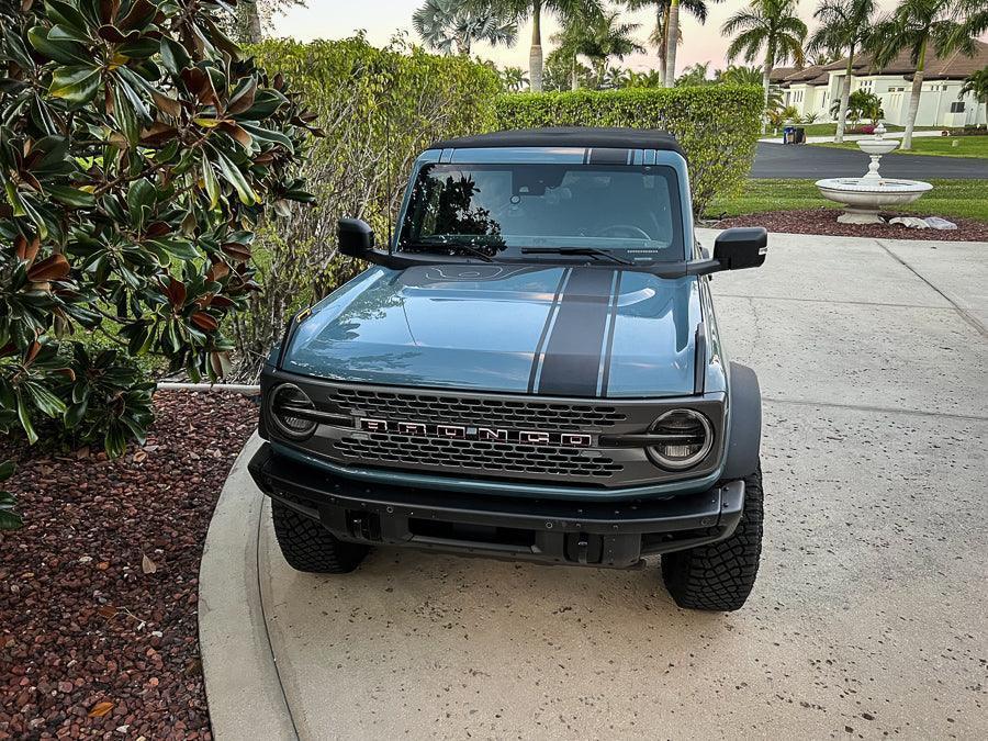 2021+ Bronco Offset Racing Hood Stripes V1 – StickerFab