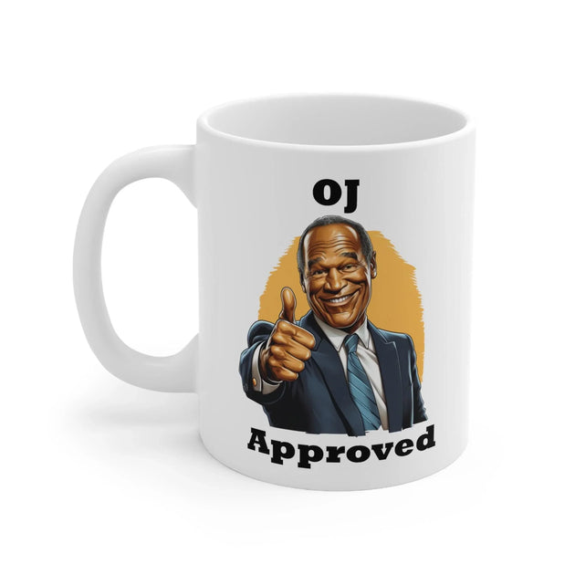 "OJ Approved" Ceramic Mug | StickerFab