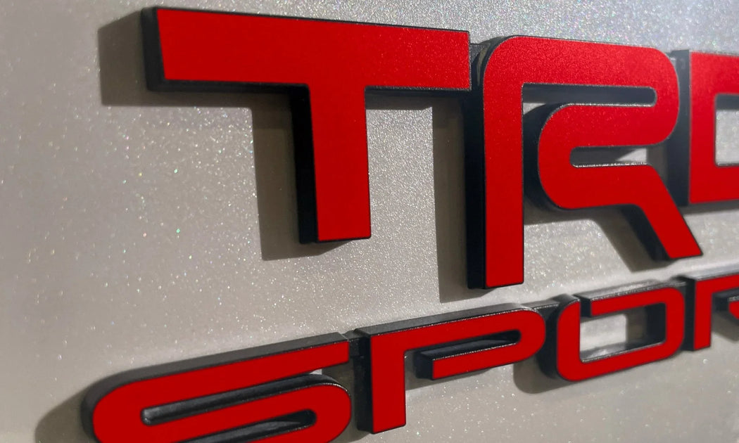 TVD TRD Sport Side Pillar Vinyl Decal Letters - 2025+ 4Runner | StickerFab