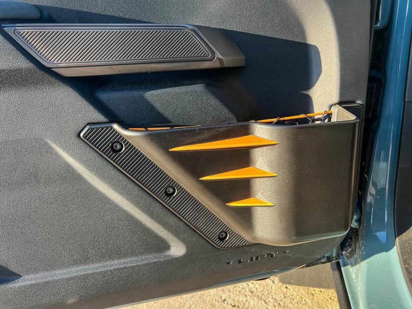 Printed Series ABS Bin Fin Overlays (Front) - 2021+ Bronco | StickerFab