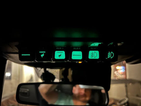 2021+ Bronco Printed Series Auxiliary Switch Labels (Upfitter) - 2021 ...