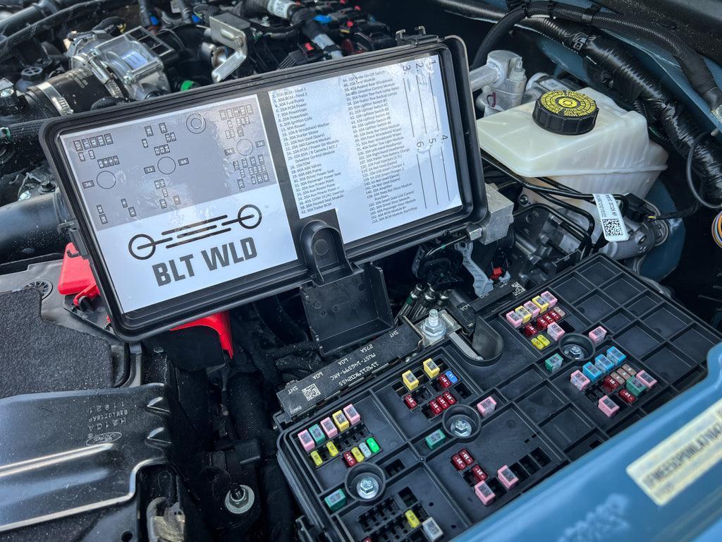 Printed Series 2024+ Ford Ranger Underhood Fuse Box Lid Labels – StickerFab