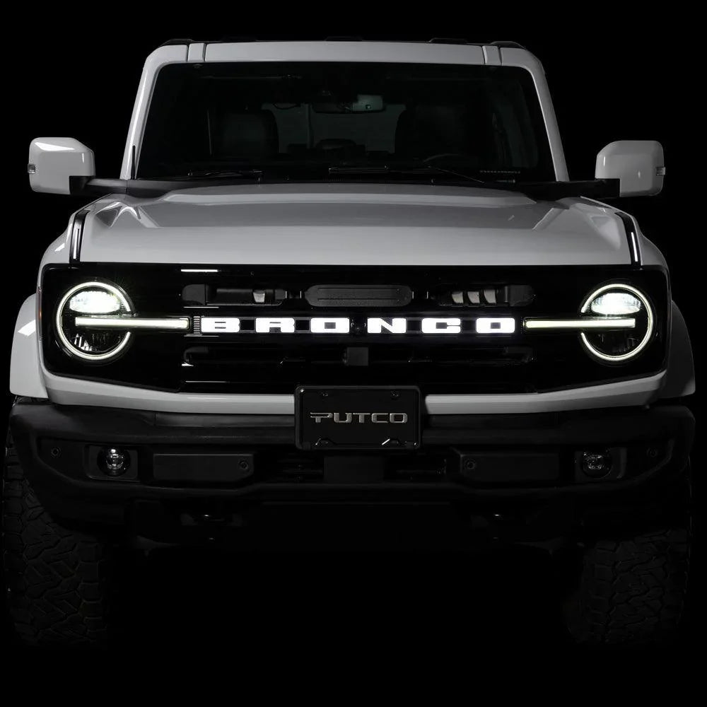 2021+ Ford Bronco Putco Luminix Ford Licensed Bronco Grille LED Letters ...