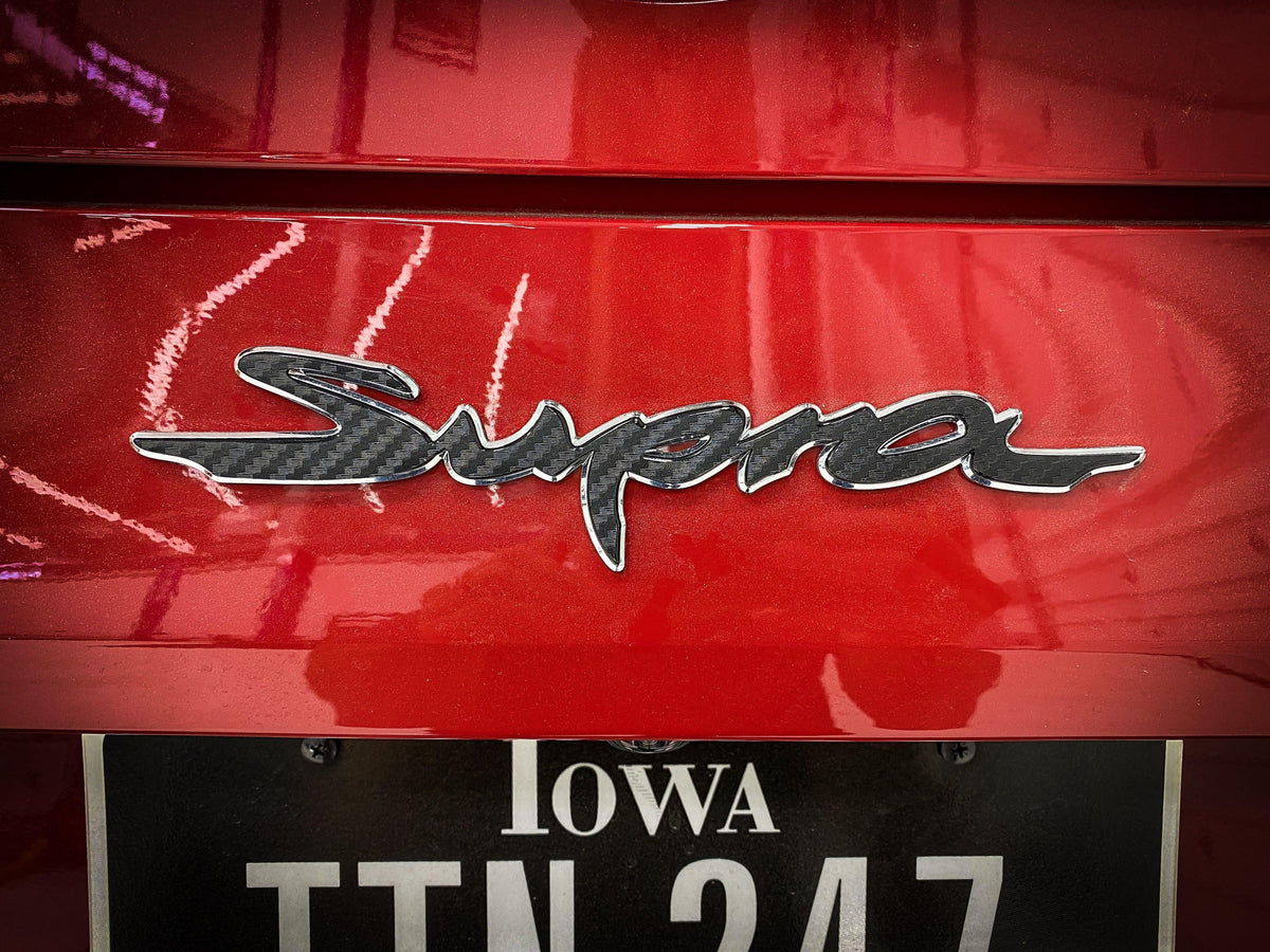 Rear Supra Emblem Overlay (Various Colors) - 2020+ Supra – StickerFab