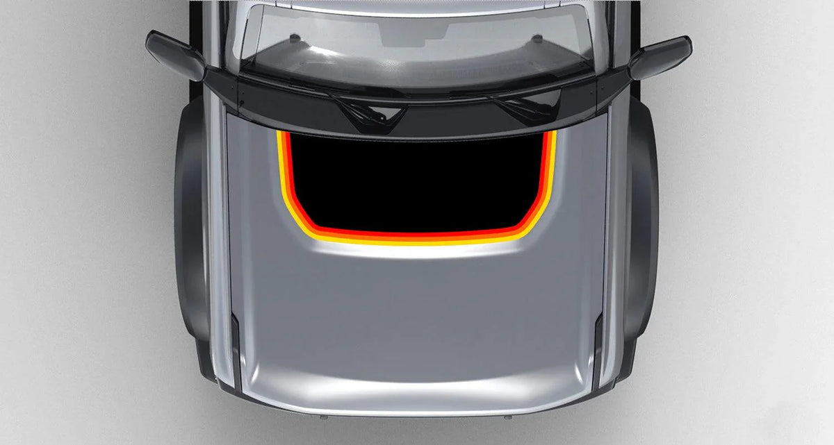 2021+ Bronco Retro Stripes Hood Overlay (Matte or Gloss) – StickerFab