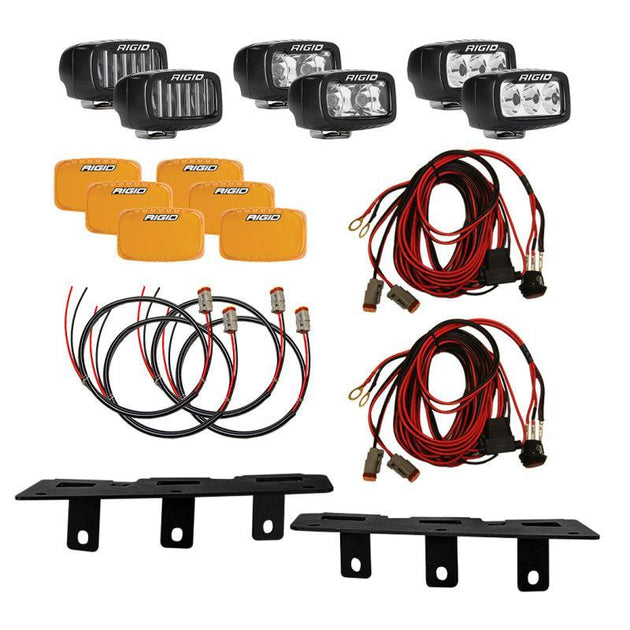 Rigid Industries Triple SR-M Fog Light Kit - 2021+ Bronco w/ HD Modula ...