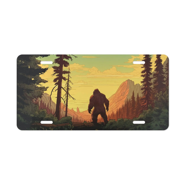 Sasquatch Exploration Vehicle Vanity Plate | StickerFab