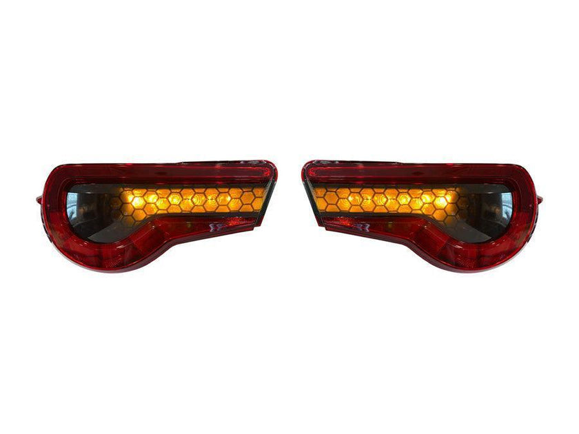 Special Edition Dark Smoke Honeycomb Tail Light Overlays - 2017-2021 T ...