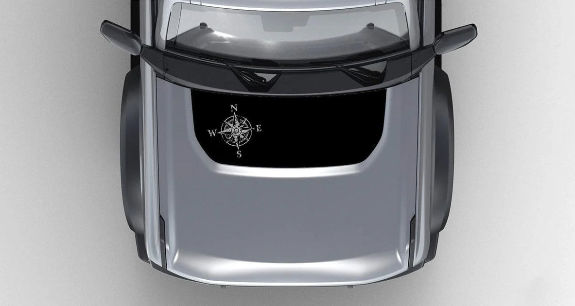 Stealth 2021+ Bronco Compass Rose Hood Overlay (Printed Series ...