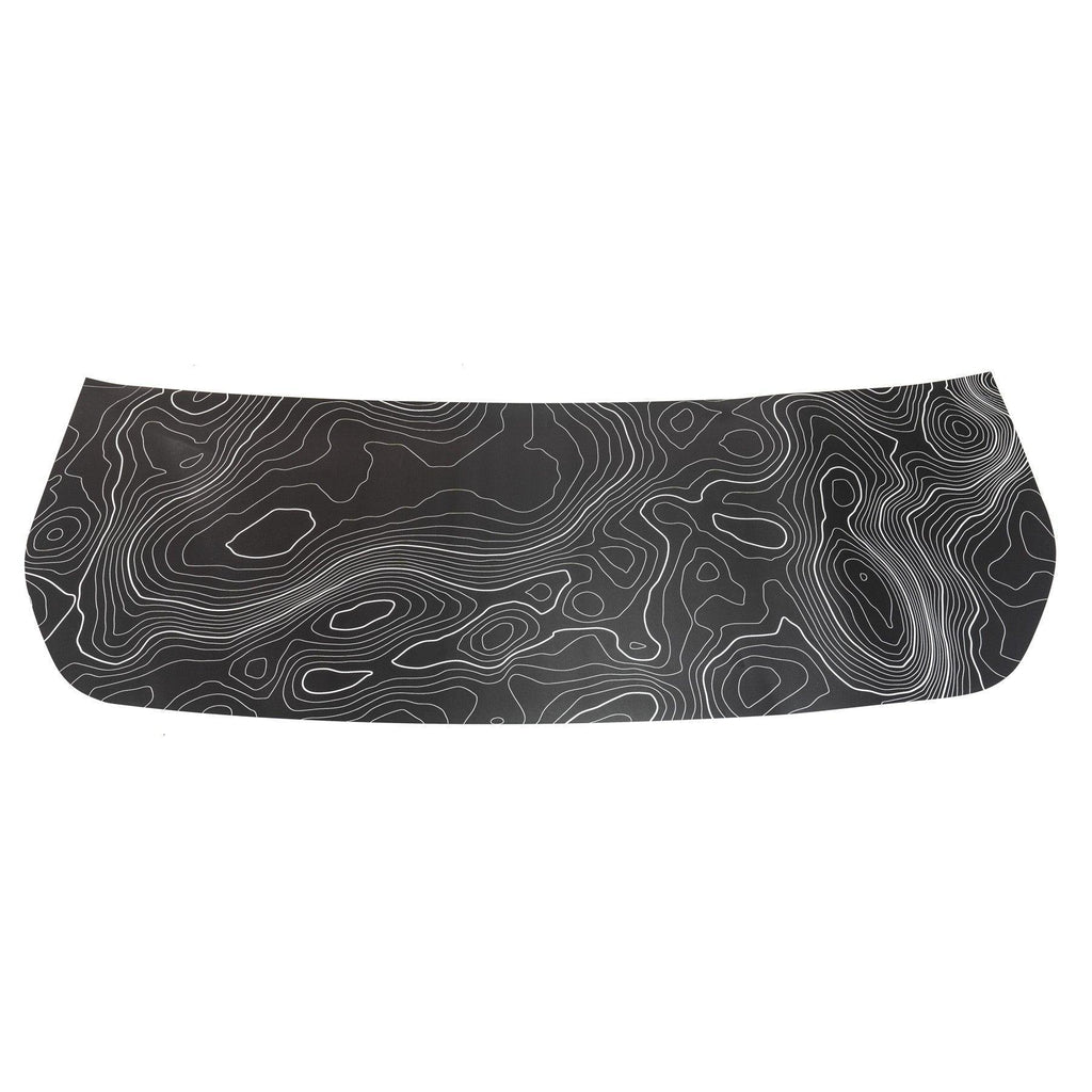 Stealth 2021+ Bronco Black Topographic Map Hood Overlay (Printed Series ...