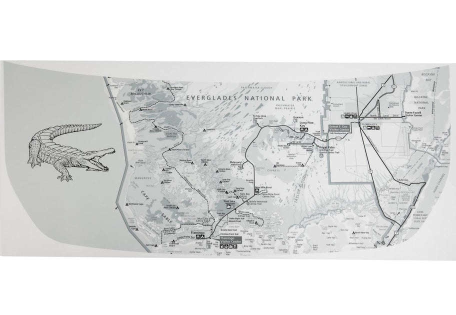 Stealth Clear Everglades Topographic Map Hood Overlay - 2021+ Bronco ...
