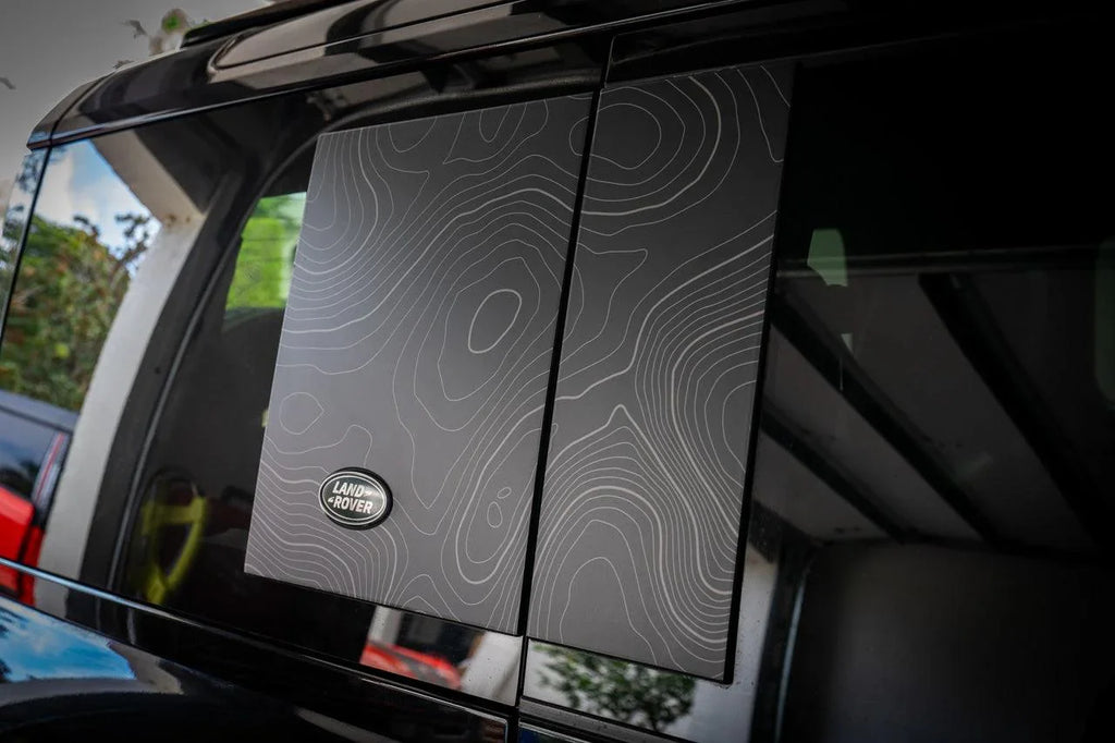 2020+ Defender 110 / 130 Topo Side Window Panel Overlay – StickerFab