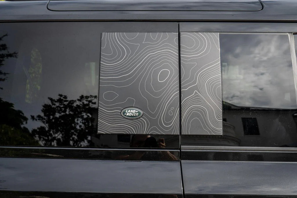 2020+ Defender 110 / 130 Topo Side Window Panel Overlay – StickerFab