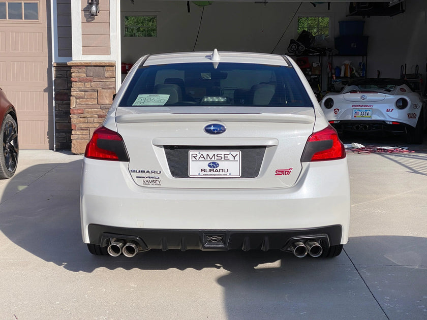 V2 License Plate Panel Black Out Overlay - 2015-2020 Subaru WRX / STI ...