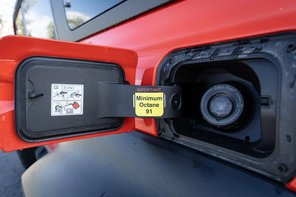 Warning Sticker Minimum Octane Rating (Pair) - Universal – StickerFab