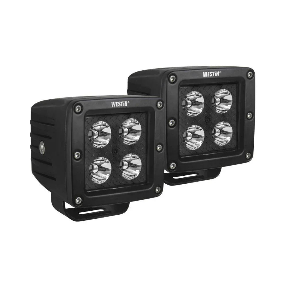 Westin B-Force LED Cube Ditch Lights (Pair, Flood or Spot) - 2021+ Bro ...