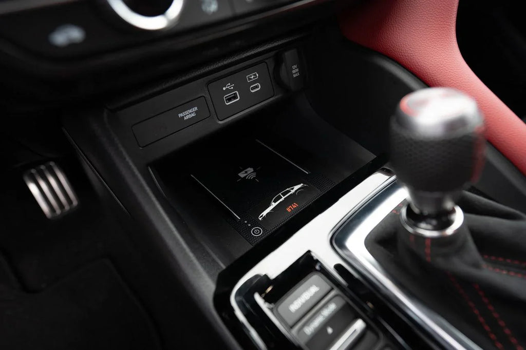 2023+ Integra Wireless Charger Warning Label Overlay | StickerFab