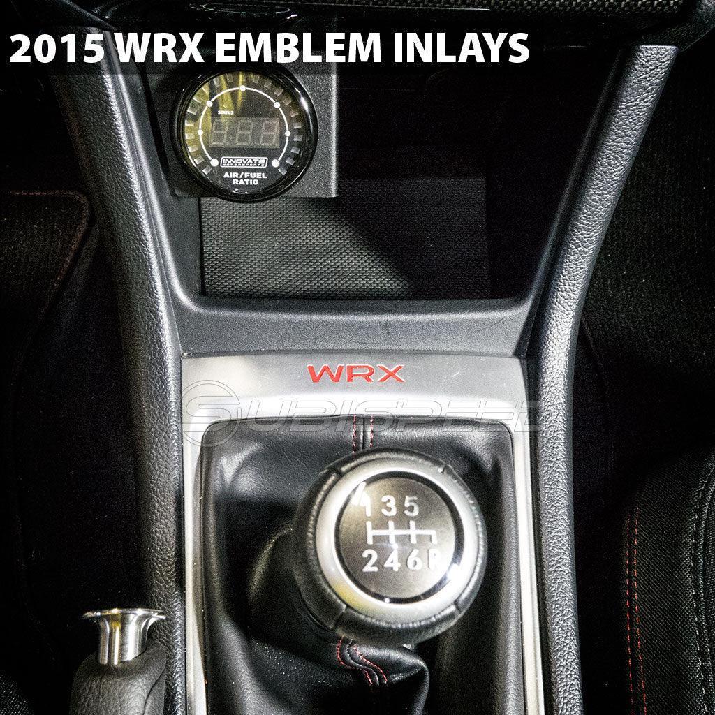"WRX" Shifter Trim Logo Inlay fits 2015-2021 WRX – StickerFab
