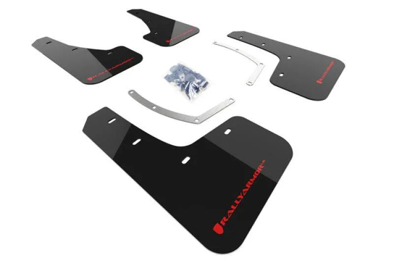 Rally Armor 2019-2023 Subaru Ascent Black UR Mud Flap w/ Red Logo ...